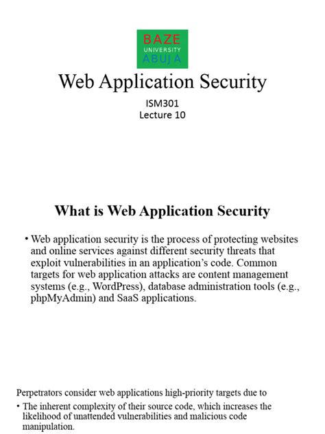Lecture 10 Web App Security Pdf Databases World Wide Web
