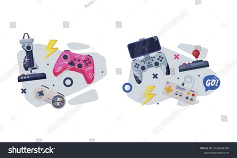 gamepad game controller input device video stock vector royalty free