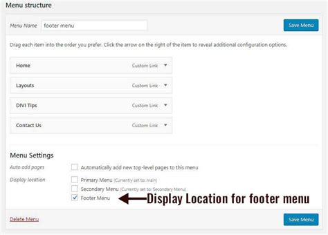 Center The Divi Footer Menu And Bottom Bar Contents