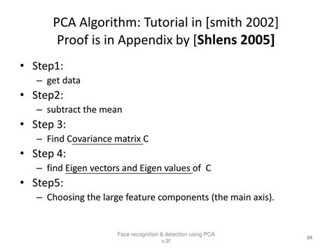 PPT Face Recognition And Detection Using Principal Component Analysis PCA PowerPoint
