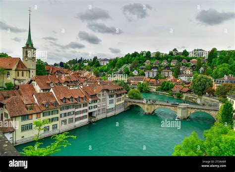 View Of Bern Old Town Cityscape With Old Buildings Bern Minster