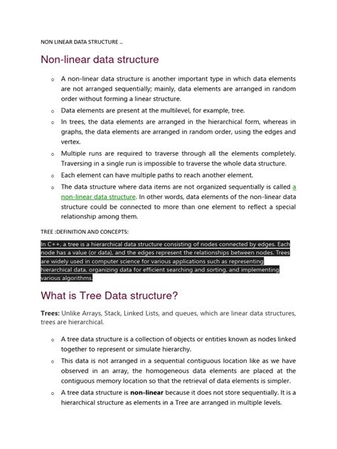 Unit 03 Non Linear Data Structure Pdf Algorithms And Data