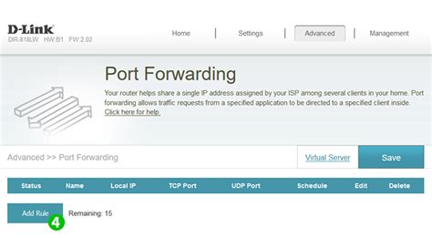 Enable Port Forwarding For The D Link DIR LW CFos Software
