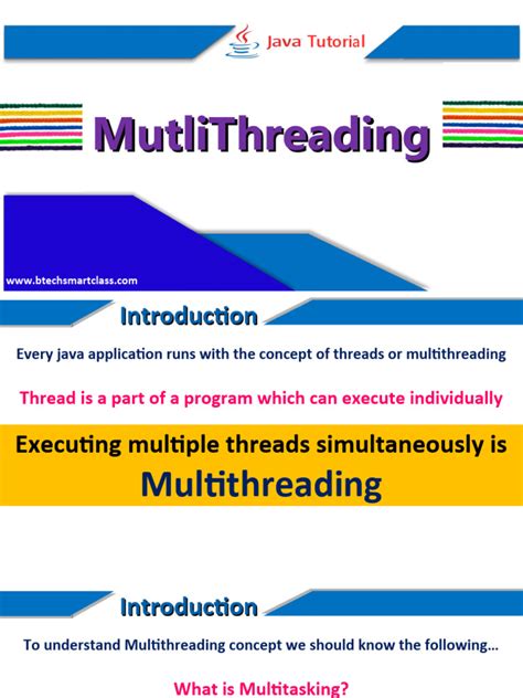 Java Multithreading Pdf Thread Computing Process Computing