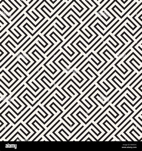 Vector Seamless Lattice Pattern Modern Stylish Texture With Monochrome