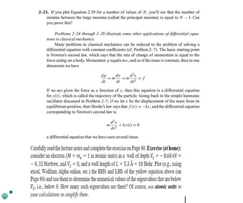Solved 2 23 If ﻿you Plot Equation 2 59 ﻿for A Number Of