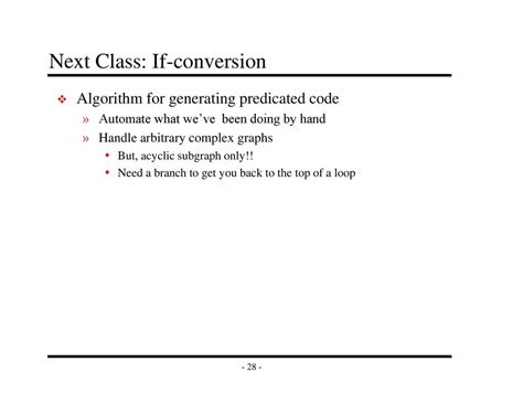 Eecs 583 Class 3 Region Formation Predicated Execution Ppt Download
