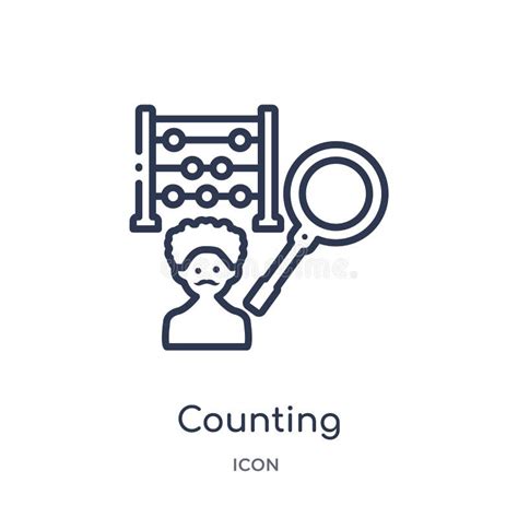 Counting Icon Vector Isolated On White Background Logo Concept Stock Vector Illustration Of