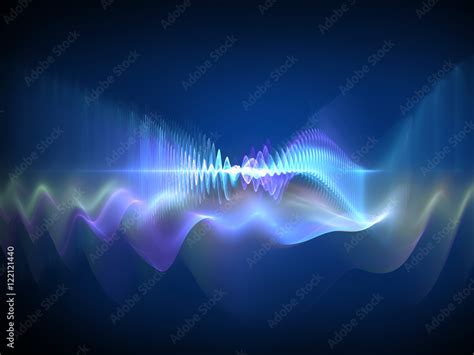 Sound Waves Abstract Design Element Stock Illustration Adobe Stock