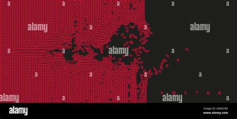 Irregular Array Or Matrix Of Random Ovals Background Breaking Down Into Small Fragments Design
