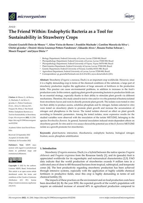 Pdf The Friend Within Endophytic Bacteria As A Tool For