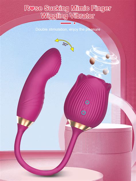 Vibrator Dildo Sex Toys For Women Rose Sex Toy With Thrusting G Spot