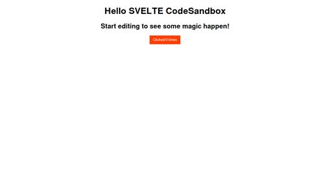 svelte template rollup codesandbox