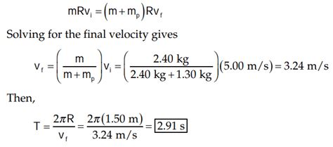 puck collision with rod using angular momentum conservation physics forums