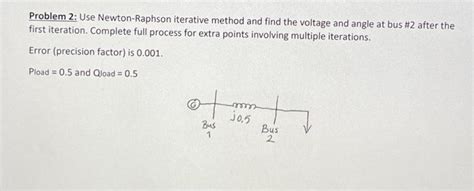 Solved Problem 2 Use Newton Raphson Iterative Method And