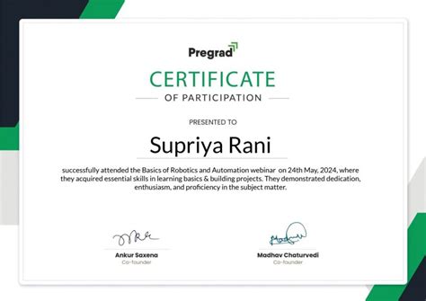 Completed A Webinar On Robotics And Automation Supriya Rani Posted On