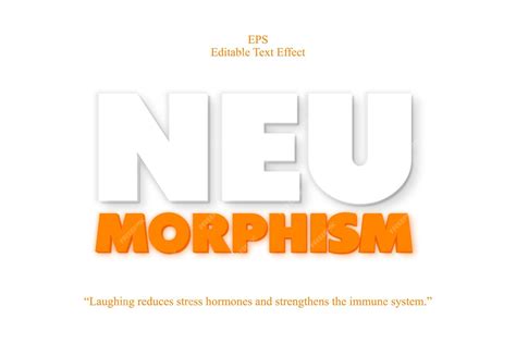 Premium Vector Text Effect Minimal Style Editable Neumorphism Text White Background