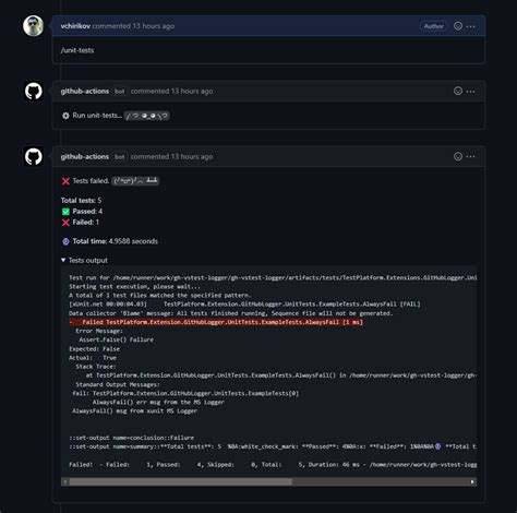 GitHub Vchirikov Gh Vstest Logger