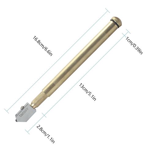 Taessv Glaziers Diamond Glass Cutting Tool Precision Cutter For