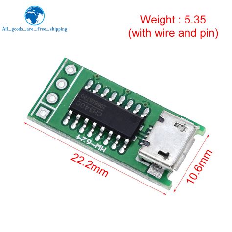 Ch340c Micro Usb To Ttl Serial Port Module 5v 3 3v 500ma Compatible With Stm32 And Cp2102