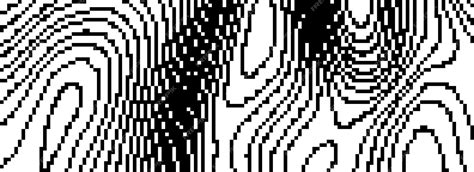 Premium Vector Dithered Wavy Curve Line Texture Black Pixelated