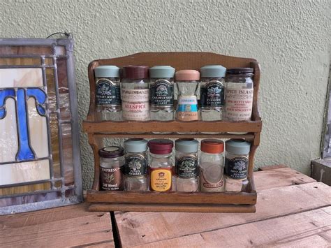 캐나다 미드센추리 우드랙 소스통 세트 헬로마켓