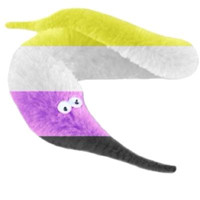 Enby Worm On String Discord Emoji