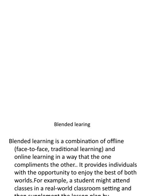 blended learning pdf