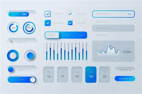 Premium Vector Gradient Uiux Elements Collection