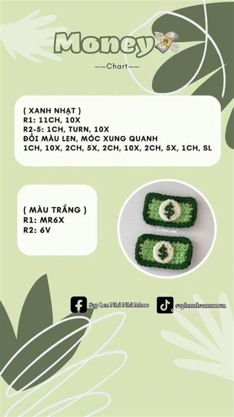Money Crochet For Money Ideas Crochet Dollar Bill Chart Crochet