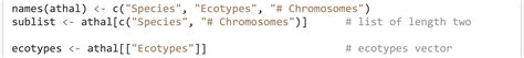 Lists And Attributes A Primer For Computational Biology