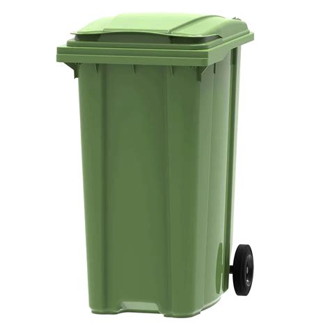 140 Litre Wheelie Bin In Green