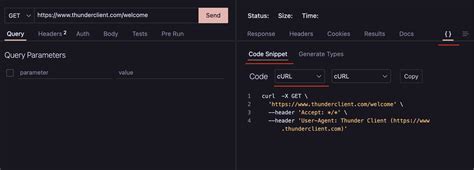 Curl Command Thunder Client Docs