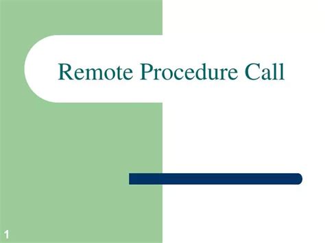 ppt remote procedure call powerpoint presentation free download id