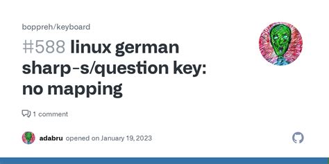 Linux German Sharp S Question Key No Mapping Issue Boppreh Keyboard Github