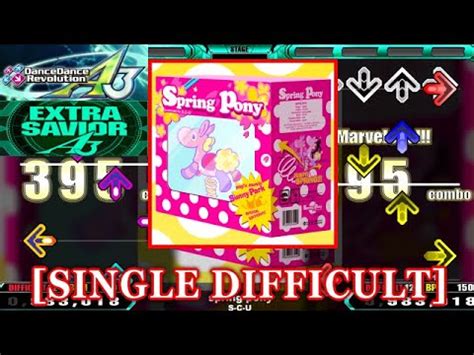 DDR A3 spring pony S C U SINGLE DIFFICULT 譜面確認 Clap YouTube