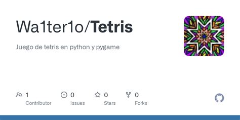 github wa1ter1o tetris juego de tetris en python y pygame
