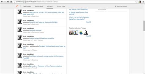 spiceworks not showing up new threads in the activity feed spiceworks