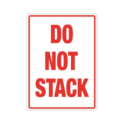 Parcel Label Do Not Stack Stp Packaging