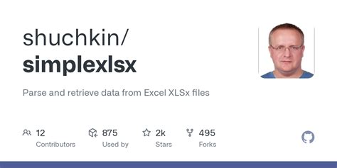Github Shuchkinsimplexlsx Parse And Retrieve Data From Excel Xlsx Files