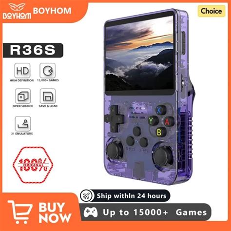 New R36s Retro Handheld Game Console Linux System 3 5 Inch Ips Screen Portable Pocket Video