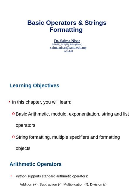 Python Lesson 4 Basic Operators Pdf Parameter Computer Programming Mathematics