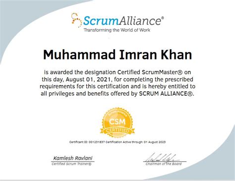 muhammad imran on linkedin scrumalliance scrum agile