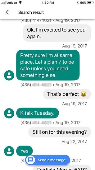 Call Girl Claims Married Republican Lawmaker Secretly Met Her Twice For Sex And Releases Text