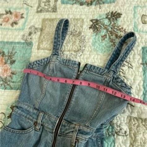 Alice Olivia Gorgeous Gaucho Denim Jumpsuit Sz Depop