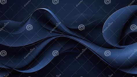 Abstract Dark Blue Dynamic Waves Background Stock Illustration Illustration Of Flow Backdrop