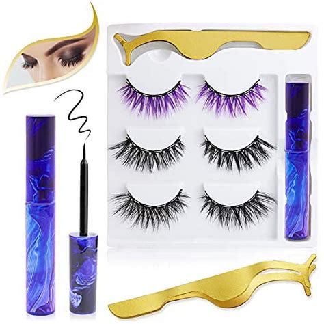 3 pairs AUTENPOO Magnetic Eyelashes - Walmart.com