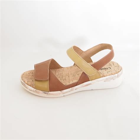 sandalias comfort class 5123 cognac mostaza — zapatoria zapatería online