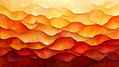 Vibrant Golden And Orange Abstract Layered Textures Resembling