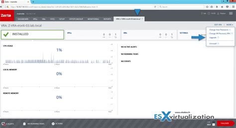 How To Upgrade Zerto Virtual Replication Appliance VRA ESX Virtualization